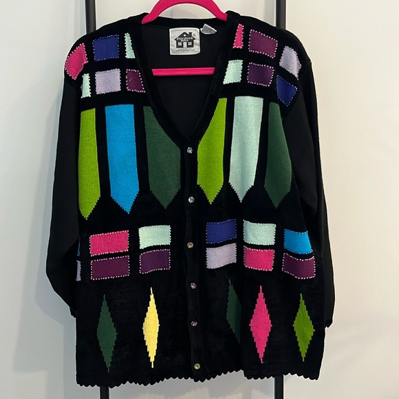 Storybook Knits | Sweaters | Vintage Storybook Knits Colorblock Stained ...